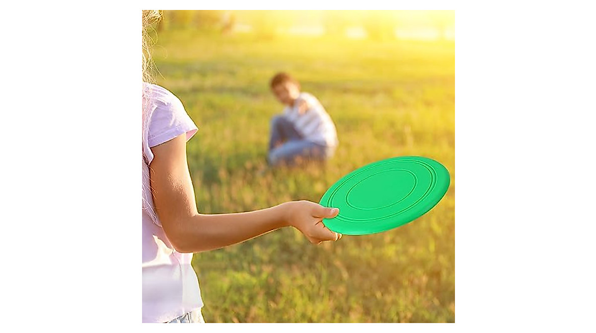 MIDELONG Flying Disc Set Soft Flying Disks Rubber Play Discs Colorful ...