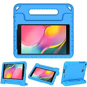 BMOUO for Samsung Galaxy Tab A 8.0 2019 Case SM-T290/T295, Galaxy Tab A 8.0 Case 2019, Shockproof Light Weight Protective Handle Stand Kids Case for Galaxy Tab A 8.0 inch 2019 Without S Pen - Blue