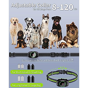 Dog Shock Collar for 2 Dogs, Dog Training Collar with Remote for Large Medium Small Dogs, Rechargeable E-Collar Waterproof Collars with 3 Training Modes, Range up to 3300Ft