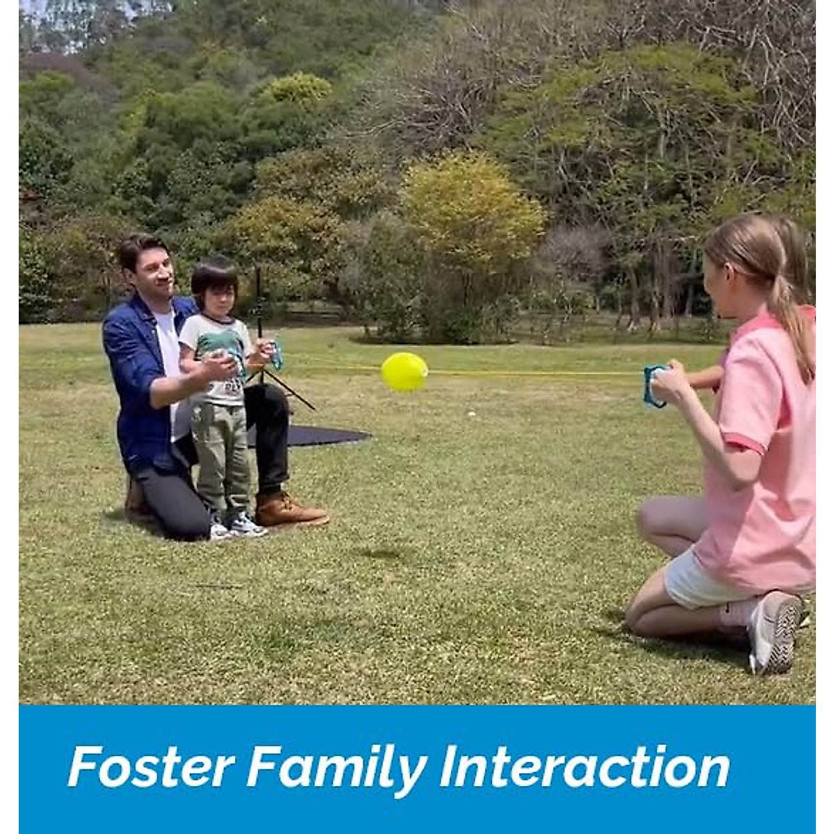 BOHS Pull Shuttle Ball Game - Keep Fitness in Fun - for 2 Players Indoor and Outdoor Sports Toys