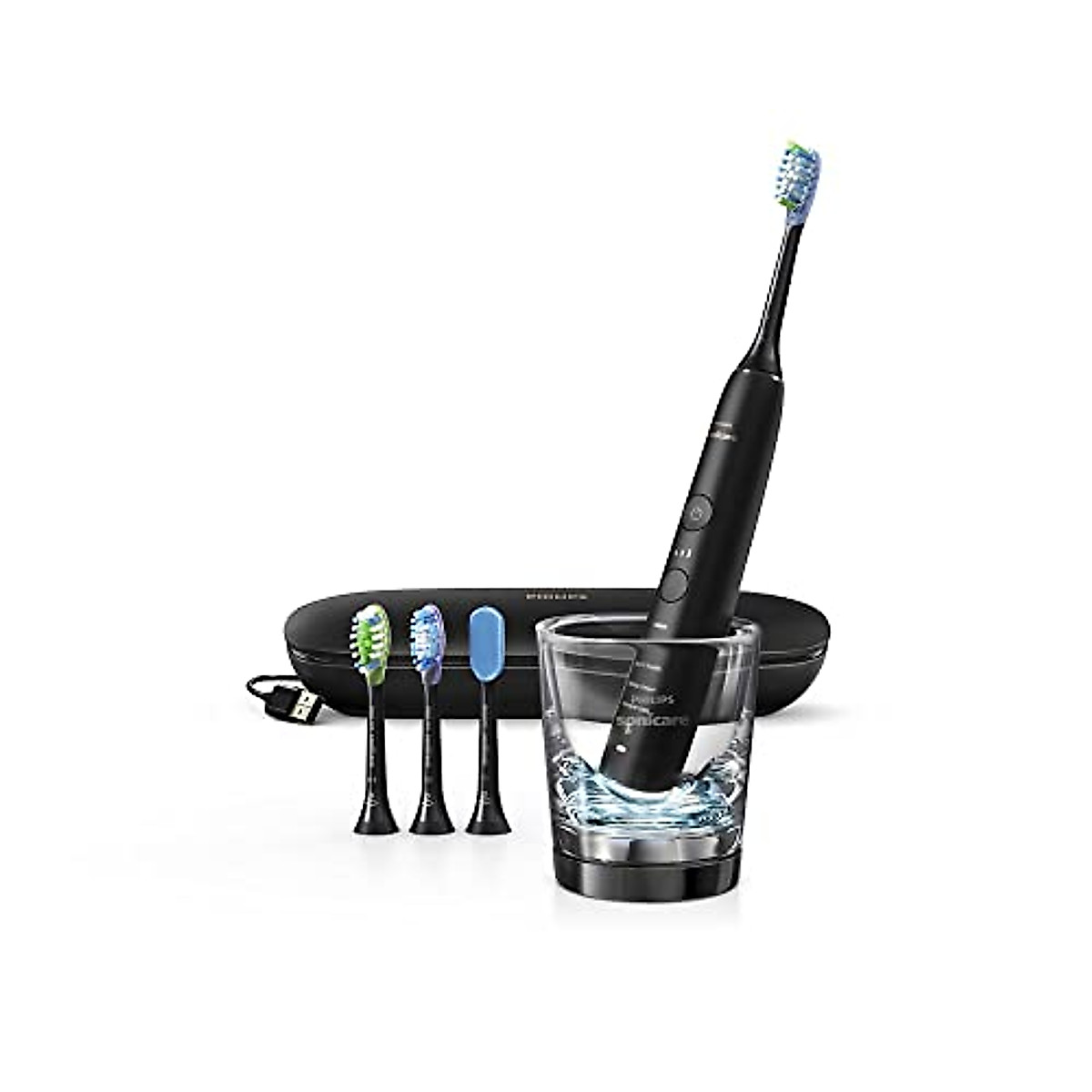 Philips Sonicare DiamondClean Smart 9500 Rechargeable Electric Power Toothbrush, Black, HX9924/11