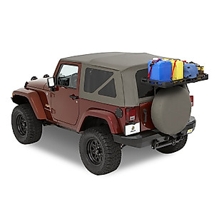 Bestop 4141201 Tailgate Rack Bracket System for 2007-2018 Wrangler JK 2-door/4-door