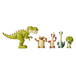 Gigantosaurus Figures Giganto & Friends Toy Action Figures, Includes: Giganto, Mazu, Bill, Tiny & Rocky – Articulated Characters Range from 2.5-5.5" Tall