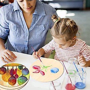 JOICEE 12PACK Wood Rounds for Crafts, 12 Inch Unfinished Wood Circles Discs for Door Hanger Sign Blank, Particle Board for Wreath Boards Crafts Painting and Christmas Halloween Decoration