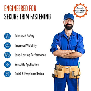 Retro-Motive #8 X 1/2 Trim Screws Phillips Flat Top Washer Head (Qty 25) #964