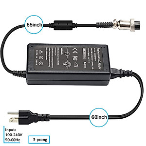 24V 1.5A 36W Electric Scooter E100 E200 E300 Battery New Upgrade 3-Interface Charger Inline for Razor E100 E200 E300 E125 E150 E500 E175 PR200,MX350 E225S E325S, Pocket Mod, Sports Mod, and Dirt Quad