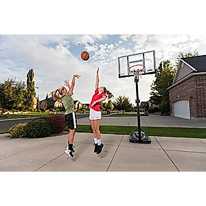 Lifetime 90061 Portable Basketball System, 52 Inch Shatterproof Backboard,Black