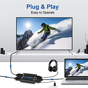 4K@60Hz HDMI Splitter 1x2, HDMI Splitter 1 in 2 Out for Dual Monitor, Supports Auto Scaling, HDCP 2.2, HDMI 2.0b, RGB 8:8:8, HDR 10, 3D for Xbox PS4/5 Fire Stick Cable Box(HDMI Cable NOT Include)