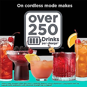 BLACK+DECKER bev by BLACK+DECKER Cordless Cocktail Maker Machine and Drink Maker for Bartesian capsules (BCHB101)