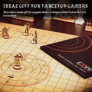 Upgraded Spell AOE Damage Template Extra Large to 30' Cube & 30' Cone, Acrylic D&D Area Effect Marker with Gift Box - Perfect Tabletop RPG Gaming Accessories, Tools for Dungeons and Dragons, TTRPGs