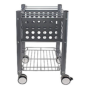 Vertiflex Mobile Sidekick File Cart, 13.75 x 15.5 x 26.25 Inches, Matte Gray (VF52002)