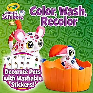 Crayola Scribble Scrubbie Pets Safari Treehouse, Toy Storage Case, Gift for Boys & Girls