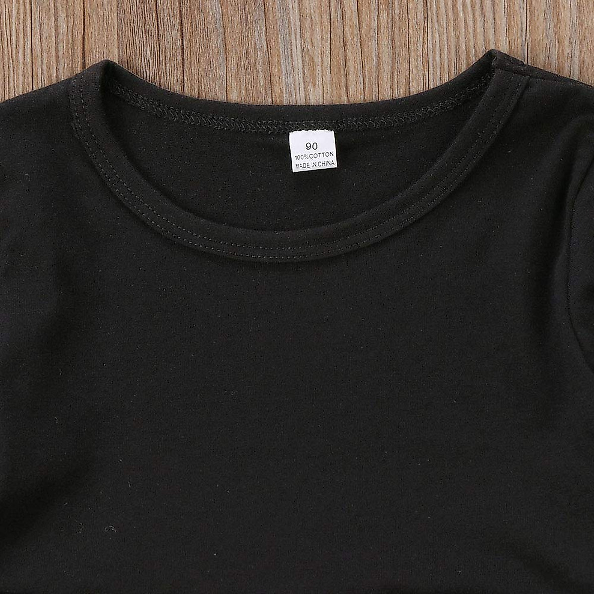 Fashion Kids Toddler Girl Long Sleeve Tunic Top Dress+Floral Pants Outfit Set Spring Fall Clothes (Black Unicorn, 5-6X)