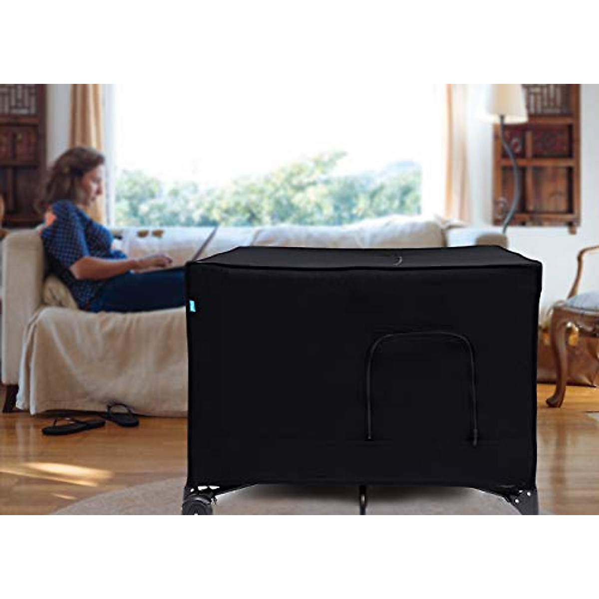 Brolex Mini Crib Canopy Cover for Pack and Play Portable Travel Cribs, Stretchy Breathable Netting Tent and Shade for Indoor or Outdoor Naps, Play or Sleeping, Baby Safe Child Protection