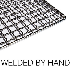 Combo 2-Pack - The Original Bushcraft Grill - Welded Stainless Steel High Strength Mesh (Campfire Rated) - Expedition Research LLC