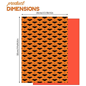 Whaline 120 Sheets Halloween Tissue Paper Black Orange Wrapping Paper Bat Pumpkin Web Spider Art Paper Crafts for Halloween Fall Birthday Wedding Party Gift Bag DIY Pompom Confetti (6 Designs)