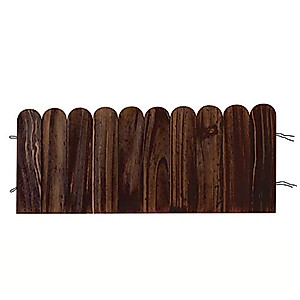 Decorative Garden Fence Garden Picket Fence Fields Border Flower Bed Fencing Garden Panel Decor for Home Yard Garden Plant Climb Trellis Partition 6 Sizes (Color : A Size : 20x72cm) (A 50x72cm)