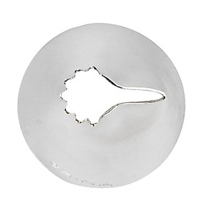 Restaurantware Pastry Tek Piping Tip 1 Reusable Ruffle Icing Tip - #86 Dent-Resistant Stainless Steel Pastry Tip Dishwasher-Safe Decorate Cupcakes Cakes or Cookies