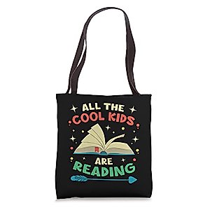 All The Cool Kids Are Reading Vintage Book Son Daughter Tote Bag