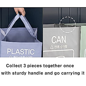 Happy Sale Recycle Bag Separate Recycle Bin Waterproof Waste Baskets Compartment Container