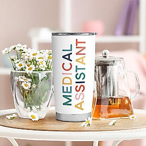 Medical Assistant Gifts, MA Week Gifts, Medical Assistant Students Gift, Best Medical Assistant Stainless Steel tumbler 20oz, Birthday Christmas Gifts for Women Men