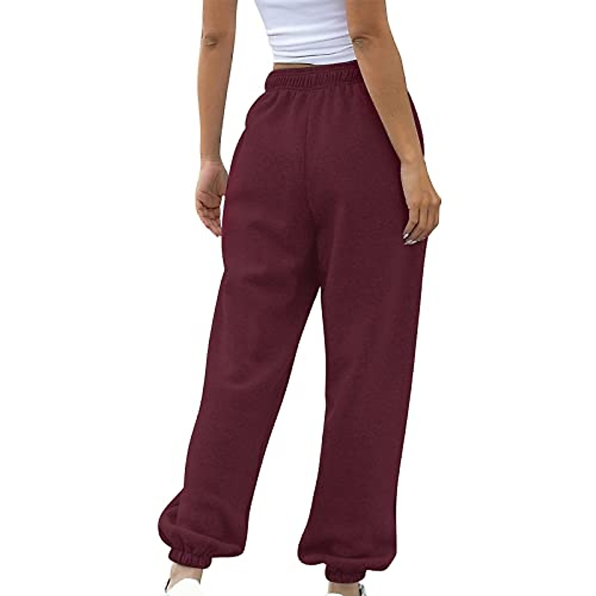 Women's Boho Clothing Women Lounge Pants White Pants Women high Waisted Pants Women Summer Set Cropped Yoga Pant Womens Stretch Capris fold Over Yoga Pant