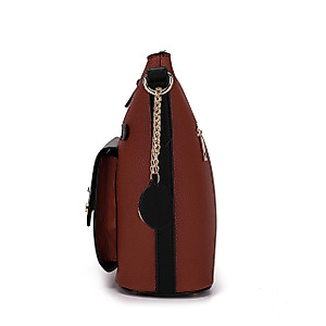 MKF Collection Crossbody Bag for Women, Shoulder Bag Lady Large Messenger Purse By Mia K