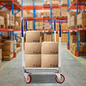 Heavy Duty Steel Panel Truck Cart, 1500 LBS Panel Dolly Cart with 5inch Swivel Wheels, Drywall Dolly Cart Platform Truck Cart for Factory Warehouses Garage Workshop