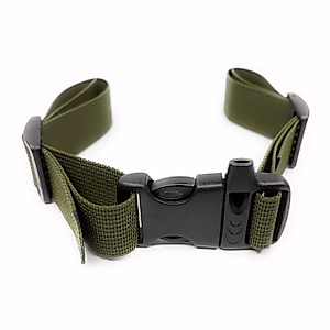 Ikerall Sternum Straps For Backpacks 1-pack,Adjustable Chest Strap with Emergency Whistle Buckle Suitable for Universal Outdoor Fabric Backpack Straps(Navy Green)