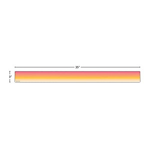 Teacher Created Resources Pink and Orange Color Wash Straight Border Trim