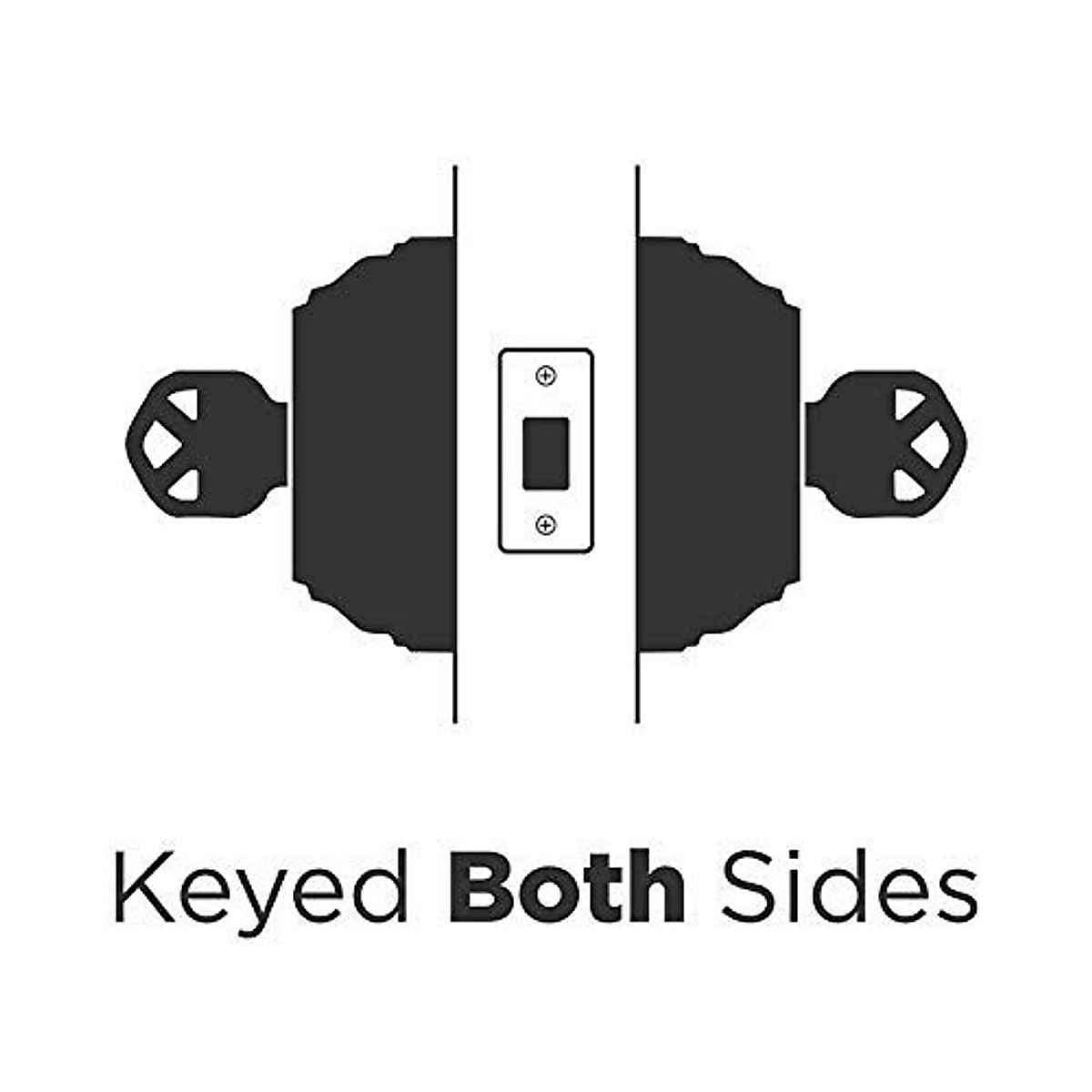 Kwikset 159SQT-11PS Halifax Square Double Cylinder Deadbolt Smart Key Venetian Bronze Finish