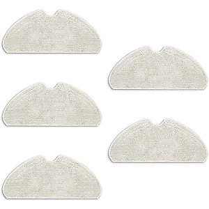 5pcs Mop Cloth Robotic Vacuum Cleaner Spare Replacement Mopping Cloths Wipes Sweeping Parts Compatible For D10S/D10S Vacuum Cleaner Cleaning Supplies Mop Cloth Accessories Floor Cleaning Tools