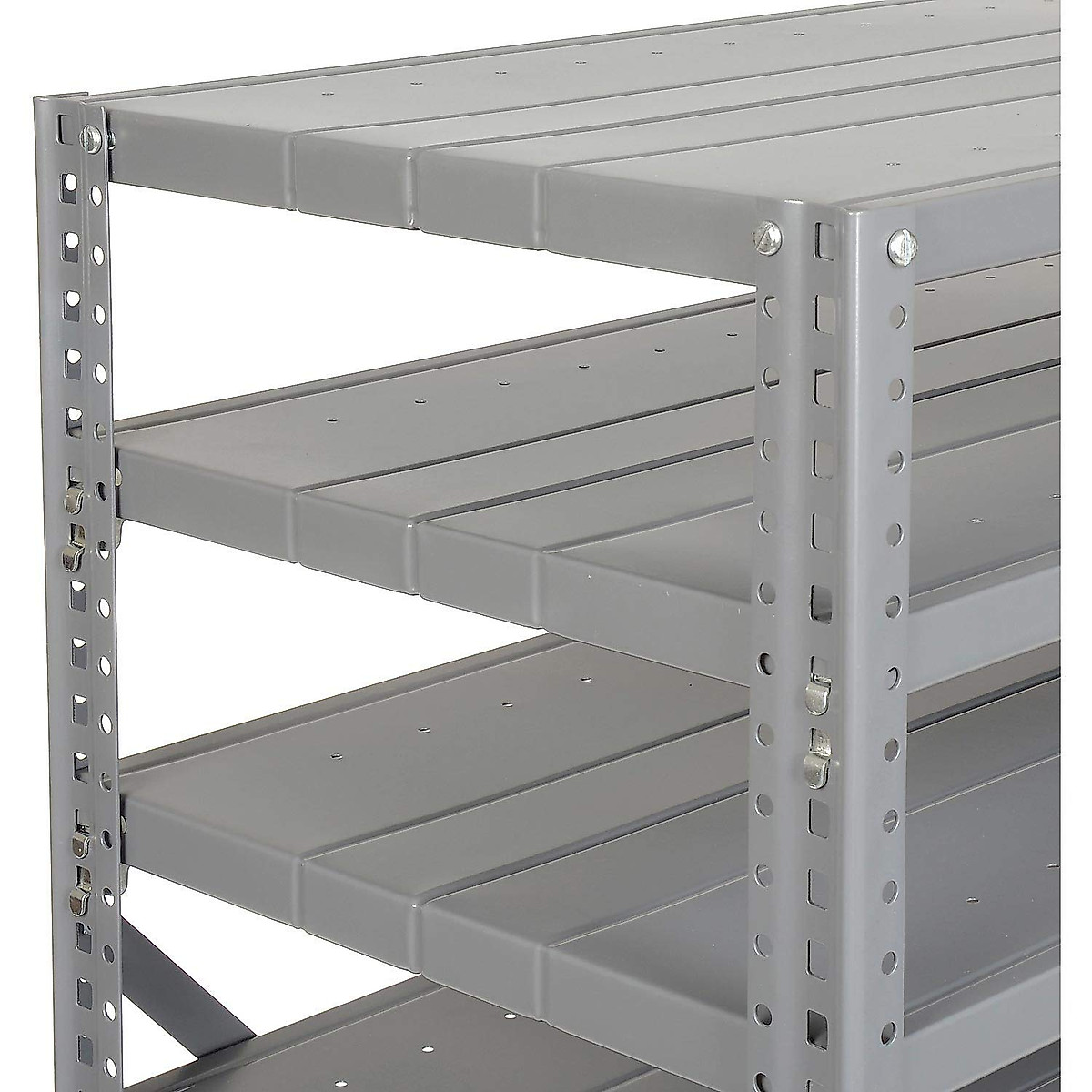 Global Industrial Open Bin Shelving Without Bins, 13 Shelves, 36x18x73