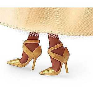 2023 Holiday Barbie Doll, Seasonal Collector Gift, Barbie Signature, Golden Gown and Displayable Packaging, Dark Brown Hair