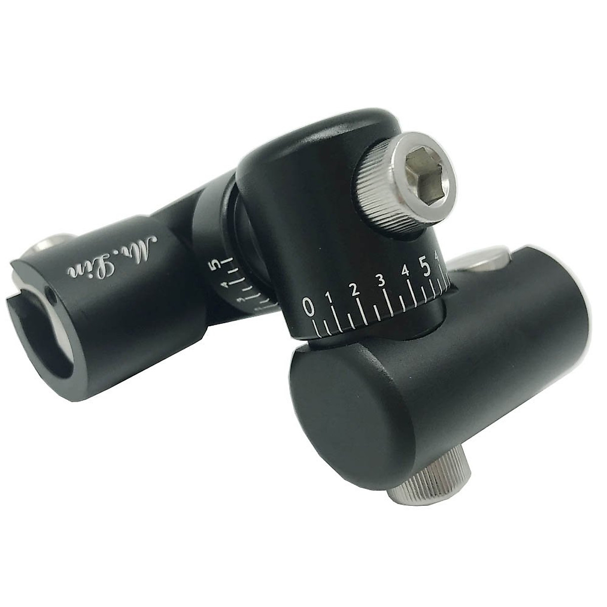 AMEYXGS Bow Rod Stabilizer Single Side V-bar Fully Adjustable V-Bar Mount Quick Disconnect(Black)