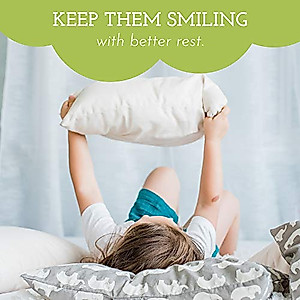 Little Sleepy Head Toddler Pillow, Organic Cotton, Down-Like Fill, Ivory 13 X 18