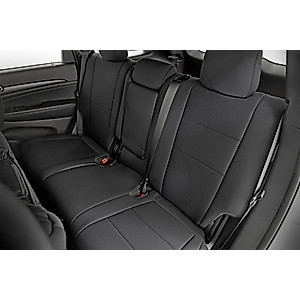 Rough Country Neoprene Seat Covers for 2011-2022 Jeep Grand Cherokee - 91046,Black, Front | Rear