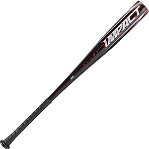 Rawlings Impact 2022 BBCOR 2 5/8" Baseball Bat Drop -3, 32"/29oz, Black/Red