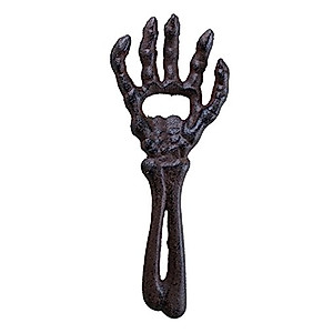 Upper Deck Cast Iron Skeleton Hand Themed Beverage Bottle Opener