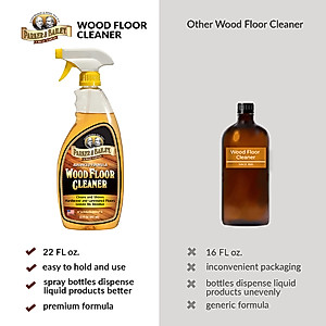 Parker & Bailey Wood Floor Cleaner – Use on Hardwood, Laminated or Faux Finished Floors. Shine Restorer Protector, Surface Cleaner Supplies Home Improvement, Natural Look, Cuts Grease 22 Oz