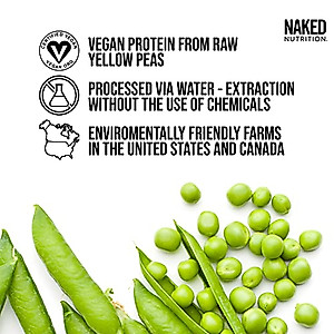 Naked Shake – Peanut Butter Blueberry Protein Powder, Plant Based Protein from US & Canadian Farms with MCT Oil, Gluten-Free, Soy-Free, No GMOs or Artificial Sweeteners – 2.2 Pounds