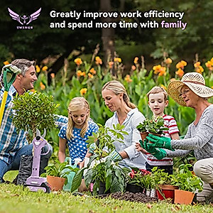 Electric Pruning Shears, Battery Powered Tree Pruner with 2 pack 2Ah Lithium Batteries, Cordless Electric Tree Pruning with Brushless Motor- 30MM (1.2 inch) Max Cutting Diameter and purple (HZTW003)