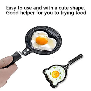 Setaria Viridis Mini Pancakes Maker Egg Frying Pan Pancake Pan Maker Cute Nonstick Cooking Cookware Mini Cartoon Saucepan Egg Frying Pan Breakfast Maker Omelette Pan(Bear) (26.5 * 13.5)