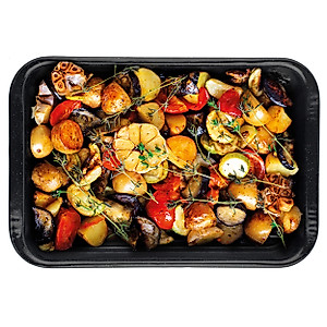 Russell Hobbs CW12611 Romano Vitreous Enamel Roaster, 36 cm, Black