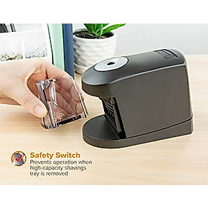 Bostitch Battery Desktop Pencil Sharpener, Black (02697)