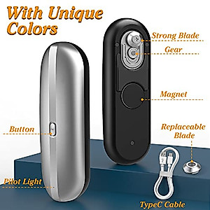 Morole Electric Can Opener with Replaceable Blade and Rechargeable 1000mAh Battery, Auto Electric Can Opener of One Button - Smooth Edge, Food Safe