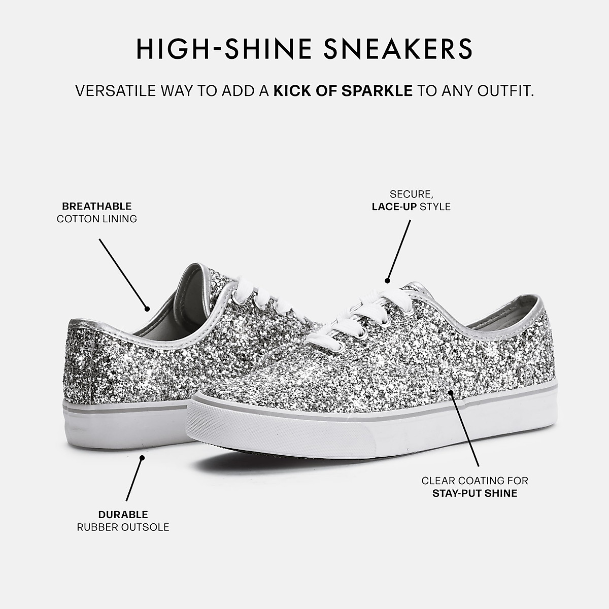 Balera Shoes Girls for Dance Womens Sneakers with Glitter Lace Up Shoes Red