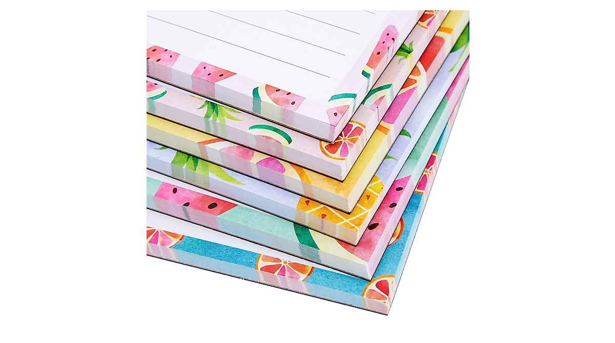 Juvale Magnetic Fridge Notepads 6-Pack for Grocery & To-Do Lists