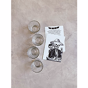 The Curated Pantry Vaso Veladora Mezcal Glasses from Mexico (Pack of 4)