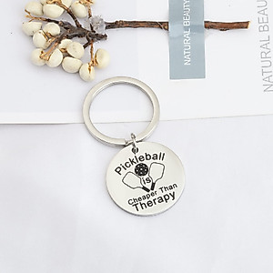 UJIMS Pickleball Lover Keychain Pickleball Player Gift Pickleball Season Gift for Pickleball Coach Team Sport Game Gift (Pickleball Lover Keychain)